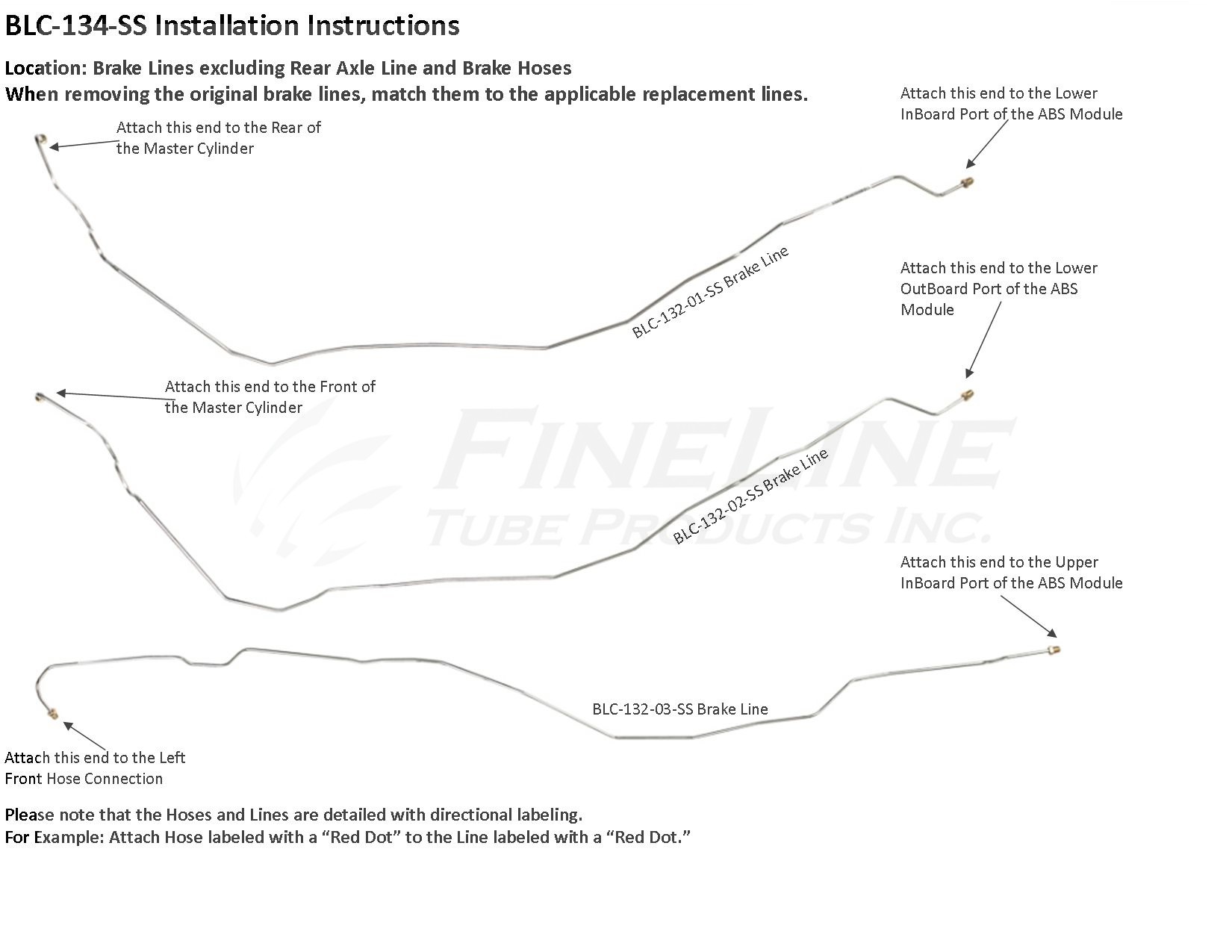 How to Install BLC-134-SS Brake Lines - FineLine Tube Products Inc.